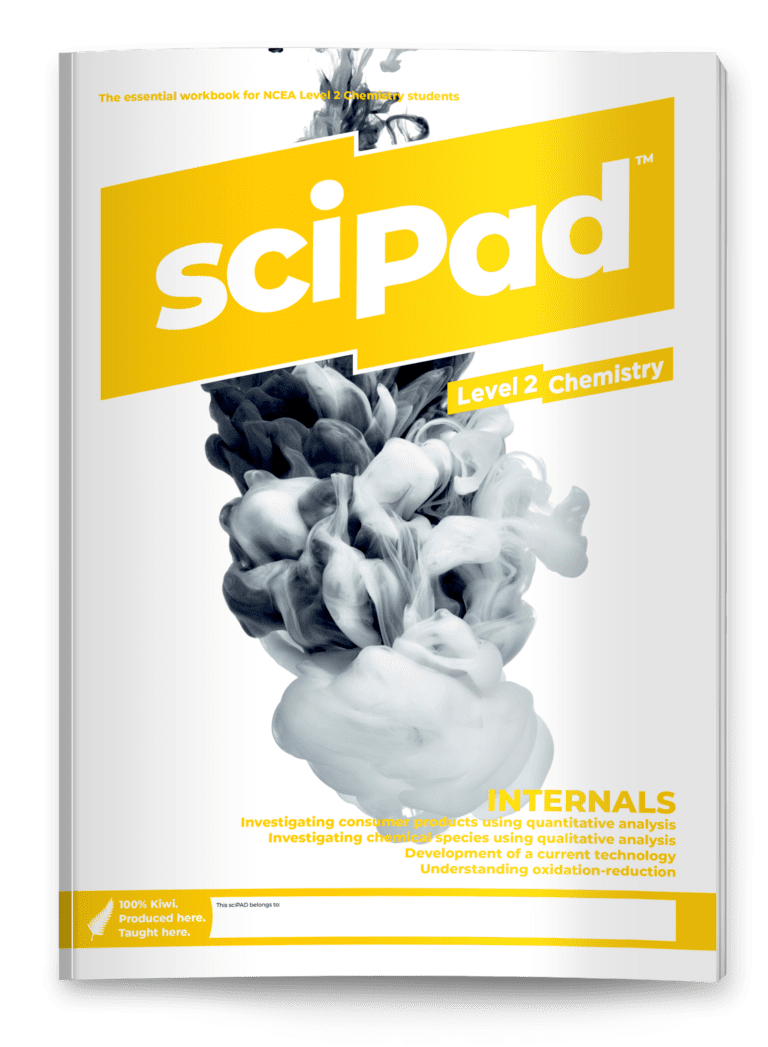 NCEA Level 2 Chemistry Internals Workbook & Study Guide | sciPAD NCEA Level 2 Chemistry Internals Workbook & Study Guide | sciPAD