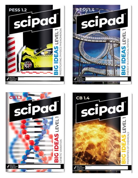 sciPAD Science Workbooks | Secondary School Science Study Guides NZ